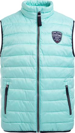 Camp David Herren Leichte Steppweste mit Rücken-Print New Aqua, 4xl