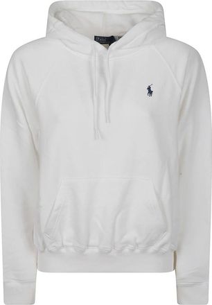 Polo Ralph Lauren Femme, Sweatshirts et sweats &agrave; capuche, Blanc, Taille: 38 FR SweaT-shirt &agrave; Capuche