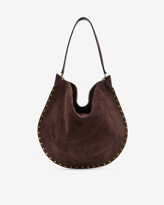 Isabel Marant Sac Oskan Hobo Soft - Femme - Caf&eacute; - - Isabel Marant
