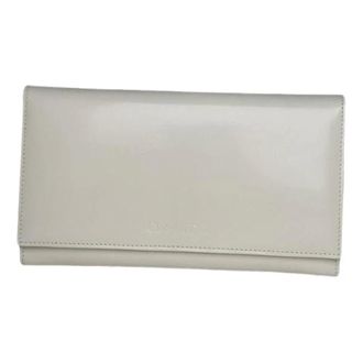 Dior Portefeuille en cuir doccasion - Femme - Pre-owned - Blanc - Taille: ONE Size
