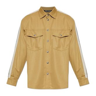 Palm Angels Pocket Shirt - - Shirts - Herren - Braun - S