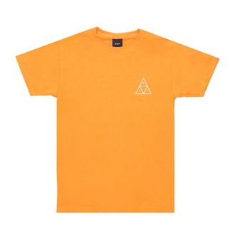 HUF Huf, Homme, Tops, Orange, Taille: L Tee-shirt Triangle Orange de S&eacute;curit&eacute; pour Homme