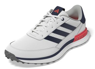 adidas Herren S2G 24 Leder Spikeless Schuhe, Footwear White Collegiate Navy Lucid Red, 42 2/3 EU