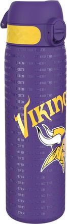 Ion8 NFL Minnesota Vikings Leichte Edelstahl Trinkflasche, 600 ml/20 oz, nicht isoliert, auslaufsicher, leicht zu öffnen, sicherer Verschluss, spülmaschine