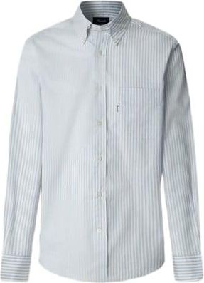 Fa&ccedil;onnable Chemise droite &agrave; rayures en coton