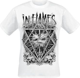 In Flames In Flames I&acute;m Your Soul Homme T-Shirt Manches Courtes Blanc XL 100% Coton Regular/Coupe Standard