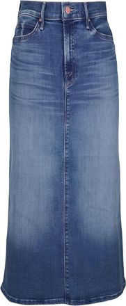 Mother denim midi skirt - Blau