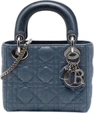 Dior Pre-owned Lady Dior - Femme - Pre-owned - Bleu - Taille: ONE Size