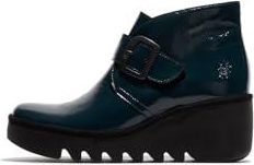FLY London Femme BIRT397FLY Fashion Boot, Bleu Marine, 37 EU