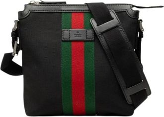 Gucci Sac bandouli&egrave;re en toile Pre-owned - unisex - Pre-owned - Noir - Taille: ONE Size