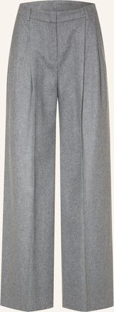 HUGO BOSS Marlenehose Tiana Aus Flanell grau