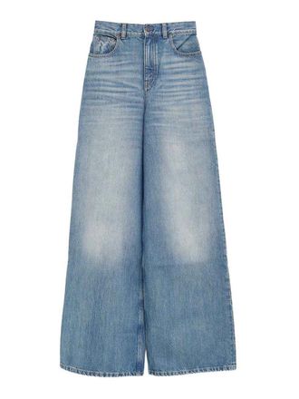 Chlo&eacute; Straight Leg Jeans - Blau