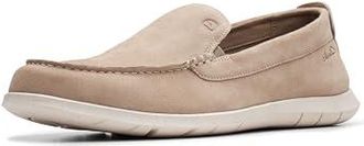 Clarks Homme Flexway Step Semelle de Mocassin, Suède Sable, 44.5 EU