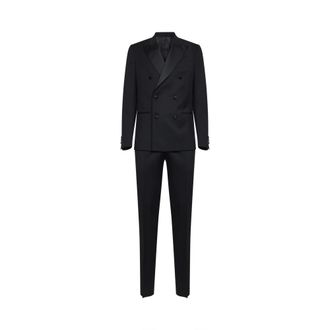 Lardini Zweireihiger Anzug - - Suits - Herren - Schwarzk - 3XL