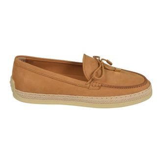 Tod's Loafer aus Leder und Bast - - Shoes - Damen - Beige - 37 EU