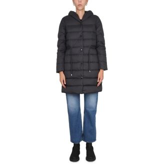 Woolrich Femme, Manteaux, Noir, Taille: 38 FR Doudoune L&eacute;g&egrave;re