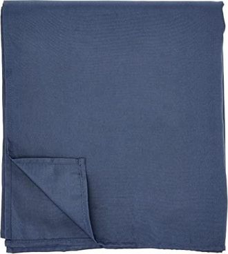 Soleil d'Ocre Alix Nappe Rectangle Anti-tâches, Polyester, Bleu Marine, 140x300 cm