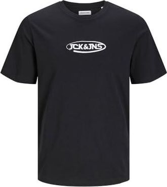 Jack & Jones Jacoliver SS Tee T-Shirt, Noir, L Homme