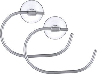 Testrut Testrut 2X Aluminium Handtuchhalter mit Saugnapf Handtuchstange Handtuch Wandhalter