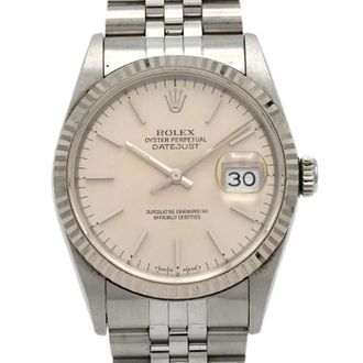 Rolex Pre-owned Datejust Acier Inoxydable Or Blanc - Femme - Pre-owned - Blanc - Taille: ONE Size