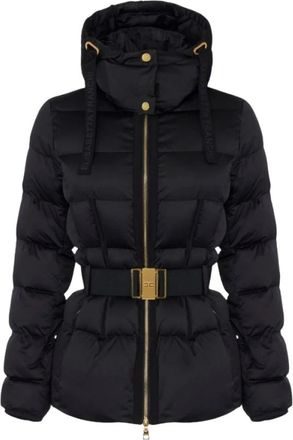 Elisabetta Franchi Damen, Jacken, Schwarzk, XLGr&ouml;&szlig;e