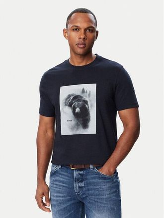 HUGO BOSS T-Shirt 50571288 Dunkelblau Regular Fit