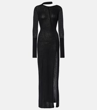 DIDU Robe longue en laine