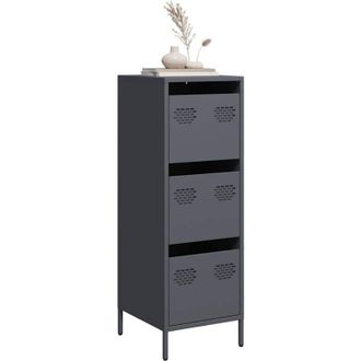 vidaXL Buffet haut anthracite 39x35x103,5 cm acier - Vidaxl
