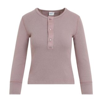 Chlo&eacute; Femme, Pulls, Rose, Taille: 42 FR Pull ras du cou