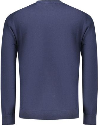 Napapijri Cotton Crew Neck Long-Sleeve T-Shirt - Blue