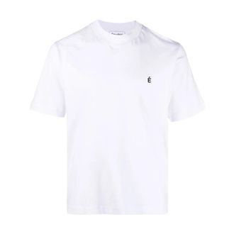 &Eacute;tudes Studio Bio-Baumwolle Besticktes Logo T-Shirt - - Tops - Herren - Wei&szlig; - S