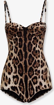 Dolce & Gabbana One-piece swimsuit with animal print - DOLCE & GABBANA - gender_Woman