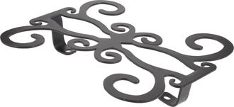 OSALADI H&auml;ngender Weinglashalter aus Schwarzem Metall mit 4 F&auml;chern Weinglasregal f&uuml;r Unterbaumontage Glashalter f&uuml;r K&uuml;che und Bar Organizer f&uuml;r Umgedrehte Ke