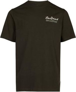 Les Deux T-shirt droit &agrave; motif brod&eacute; en coton