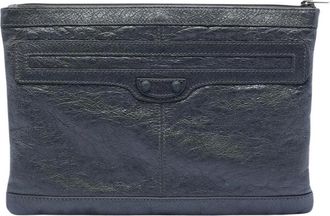 Balenciaga Sac pochette vintage en cuir pr&eacute;-poss&eacute;d&eacute; - Femme - Pre-owned - Noir - Taille: ONE Size