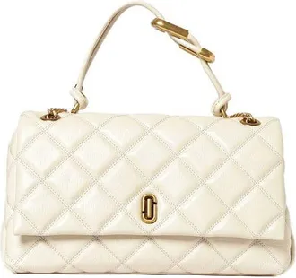 Marc Jacobs Quilted Calf Leather Shoulder Bag - White