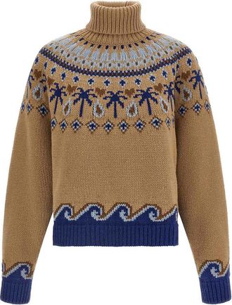 Alanui Pull Col Rond - Beige