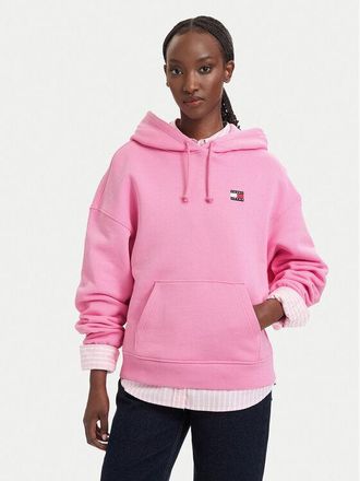 Tommy Jeans Sweatshirt Badge DW0DW19414 Hellrosa Boxy Fit