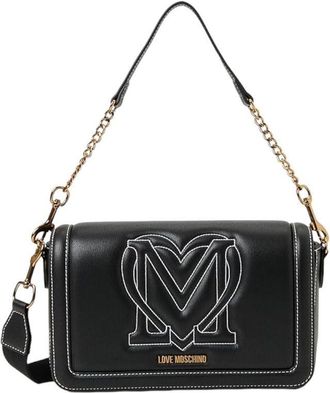 Love Moschino Damen Schultertasche, Schwarz Schultertasche, Schwarz