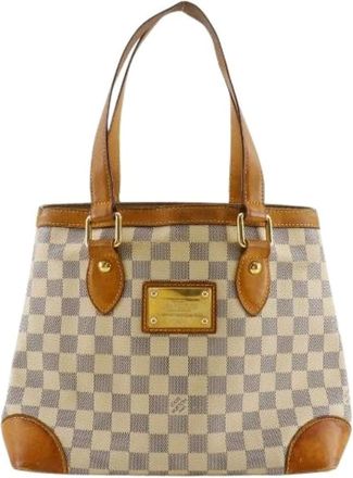 Louis Vuitton Pre-owned Sac cabas Hampstead PM Damier Azur - Femme - Pre-owned - Beige - Taille: ONE Size