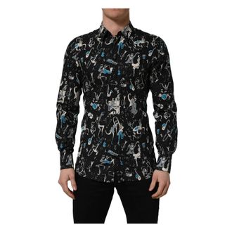 Dolce & Gabbana Gold-Fit Hemd - - Shirts - Herren - Schwarzk - S