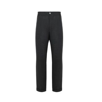 Alpha Studio Leinenhose - - Trousers - Herren - Schwarzk - 2XL