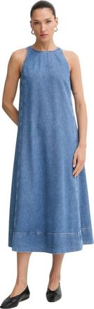 Marc O'Polo Femme, Robes, Bleu, Taille: 38 FR Maxi Robes