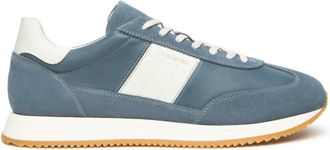 Nero Giardini Homme, Chaussures, Bleu, Taille: 41 EU E601110U Baskets en Cuir et Daim