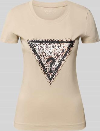 Guess Slim Fit T-Shirt aus elastischem Baumwoll-Mix Modell SAVANNA