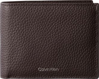 Calvin Klein Herren Foil Emboss Trifold W/Card Lv04d1241g Geldb&ouml;rsen, Brown (CK Dark Brown)