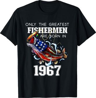 BDAZ 59. Geburtstag 1967 Fisherman Barsch Angeln 59 Jahre alt T-Shirt