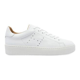 Hogan Wei&szlig;e Leder Sneaker mit Perforation - - Shoes - Damen - Wei&szlig; - 37 1/2 EU