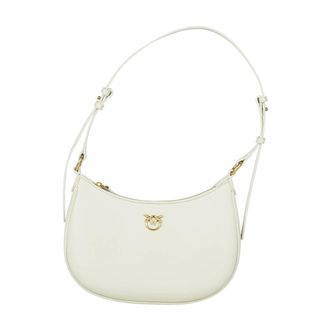 Pinko Pinko, Femme, Sacs, Blanc, Taille: ONE Size Sac Mini Demi-Lune