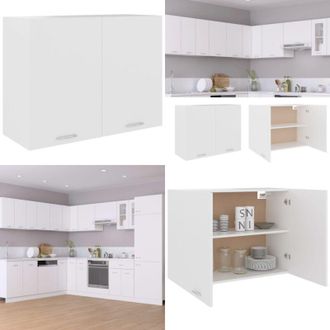vidaXL H&auml;ngeschrank Wei&szlig; 80x31x60 cm Holzwerkstoff - K&uuml;chenregal - Wandh&auml;nger - Aufbewahrungsregale - Wei&szlig;es Regal - K&uuml;chenorganisation - Home & Living